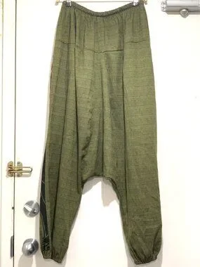 Handmade | Pants & Jumpsuits | Handmade Hippie Long Crotch Graphic ...